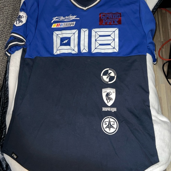 Reign | Shirts | Reign Blue And Black Racing Jersey | Poshmark